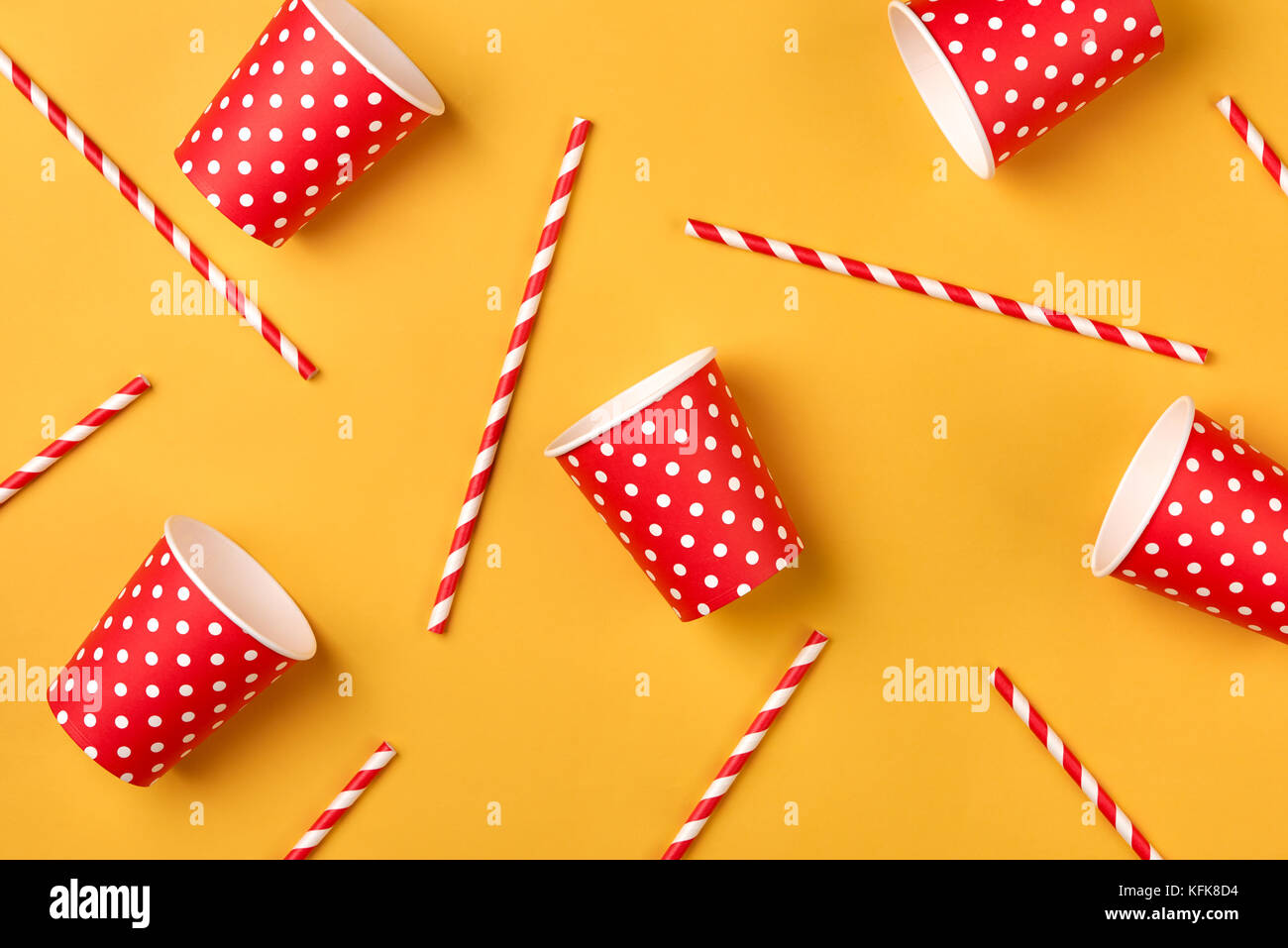 Birthday party things. Celebration concept. Flat lay Stock Photo - Alamy