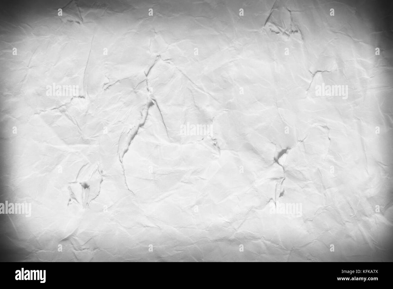 The texture of paper, ragged white background, vignetting Stock Photo ...