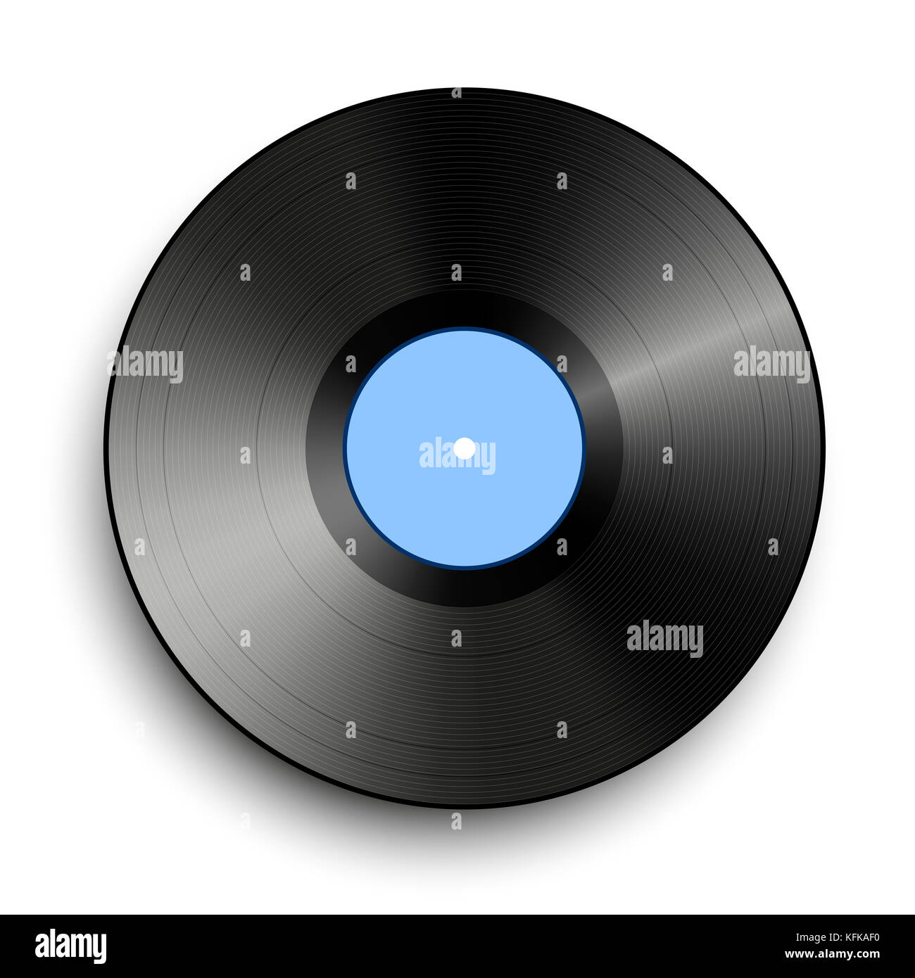 Black vinyl record isolated on white background. Music disk Stock Photo ...