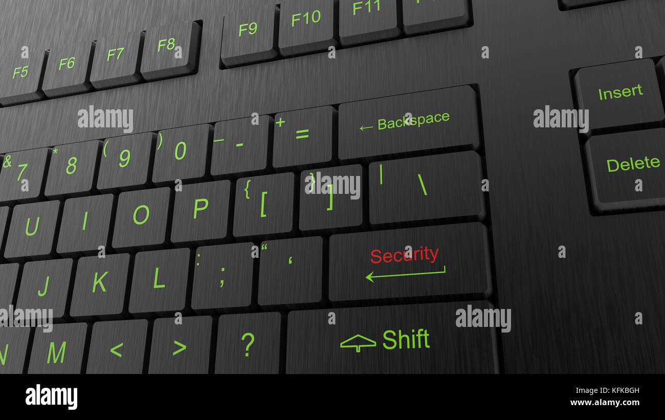 The normal keyboard in front of the scence isolated with white Stock ...