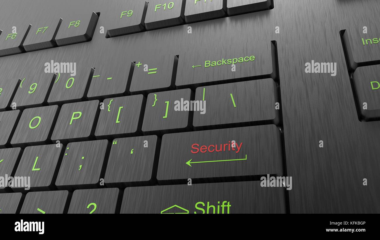 The normal keyboard in front of the scence isolated with white Stock ...