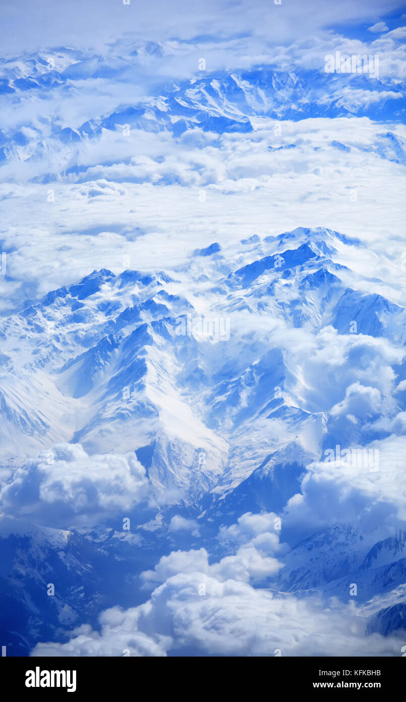 Aerial view of Pyrenees Mountains Stock Photo - Alamy
