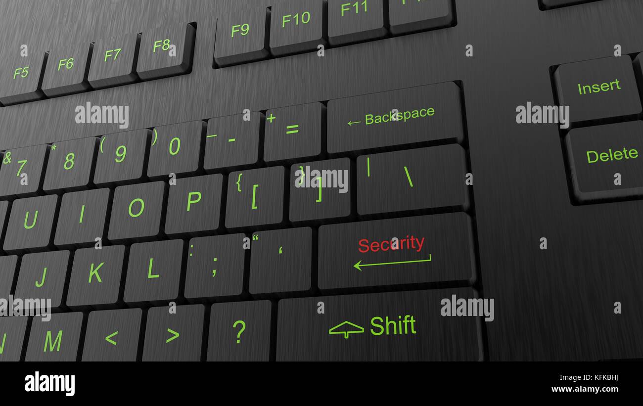 The normal keyboard in front of the scence isolated with white Stock ...