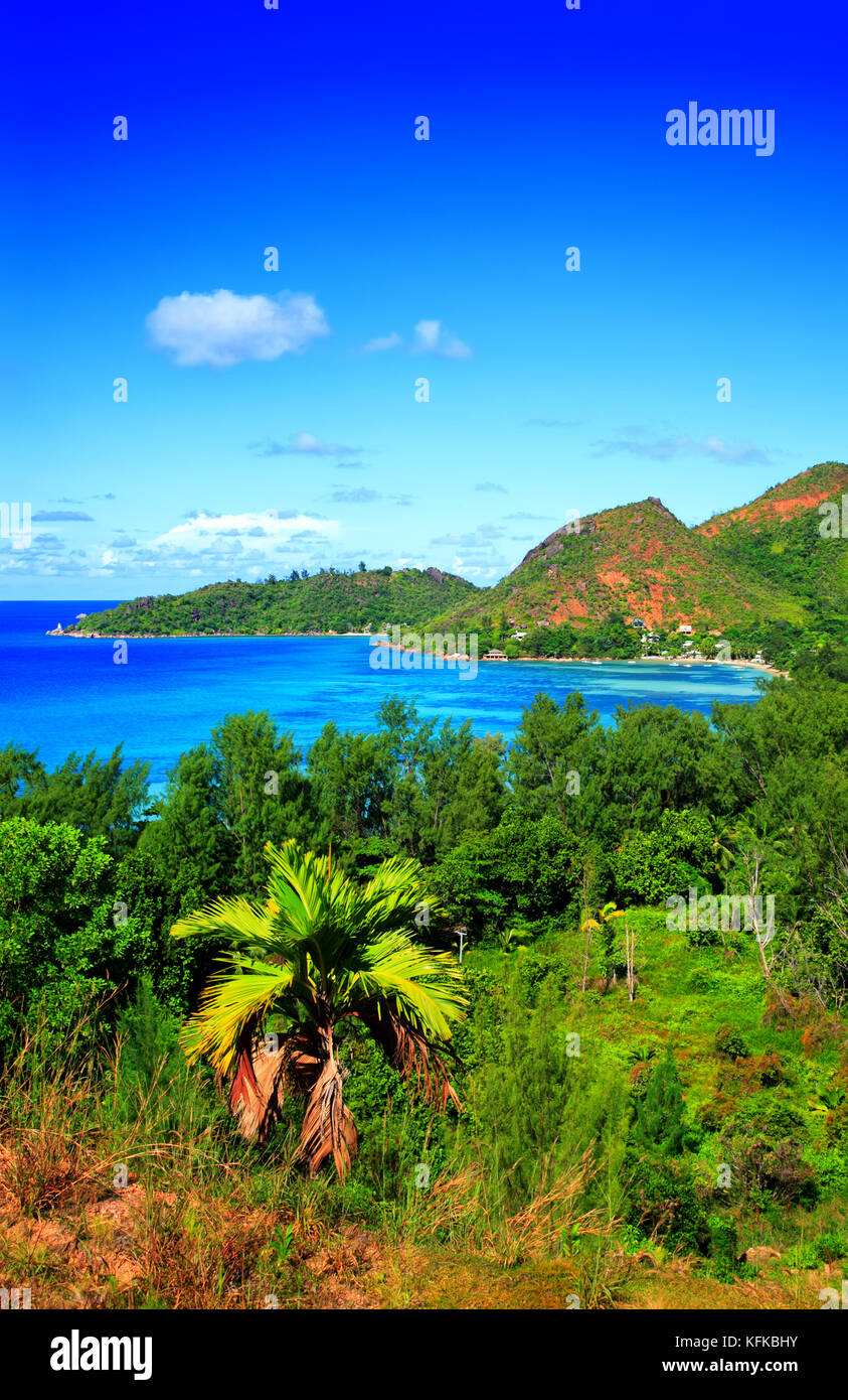 Possession Bay, Island Praslin, Indian Ocean, Republic of Seychelles ...