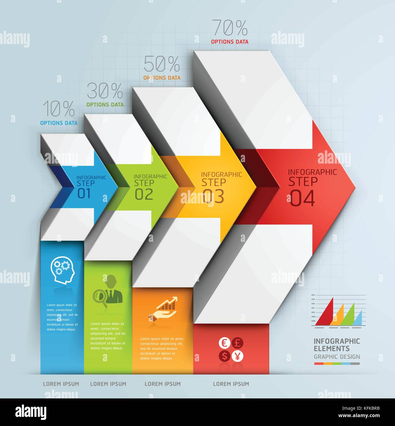 infographics template. Can be used for workflow layout, diagram, number ...
