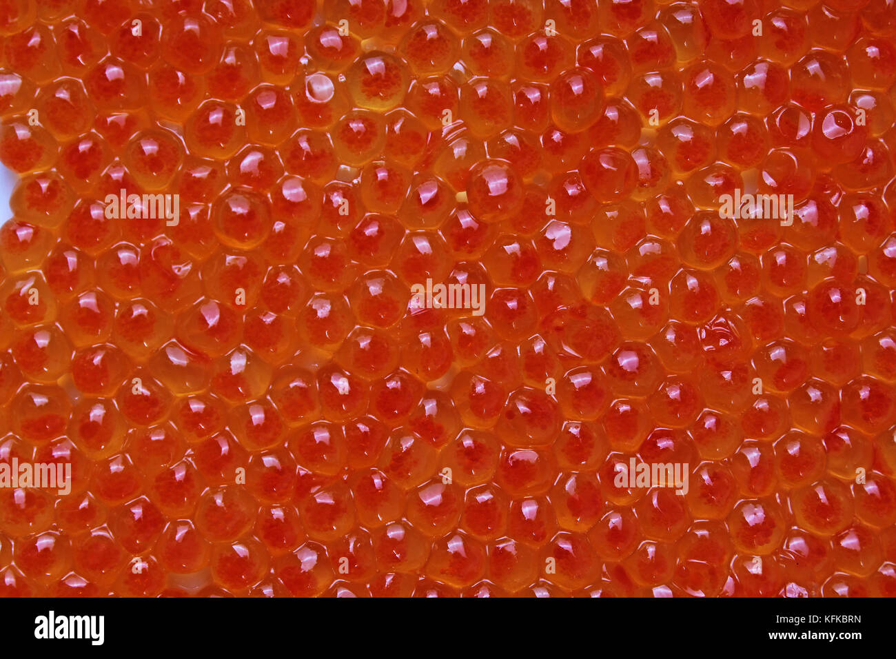Red caviar texture big caviar pattern closeup as background Stock Photo ...