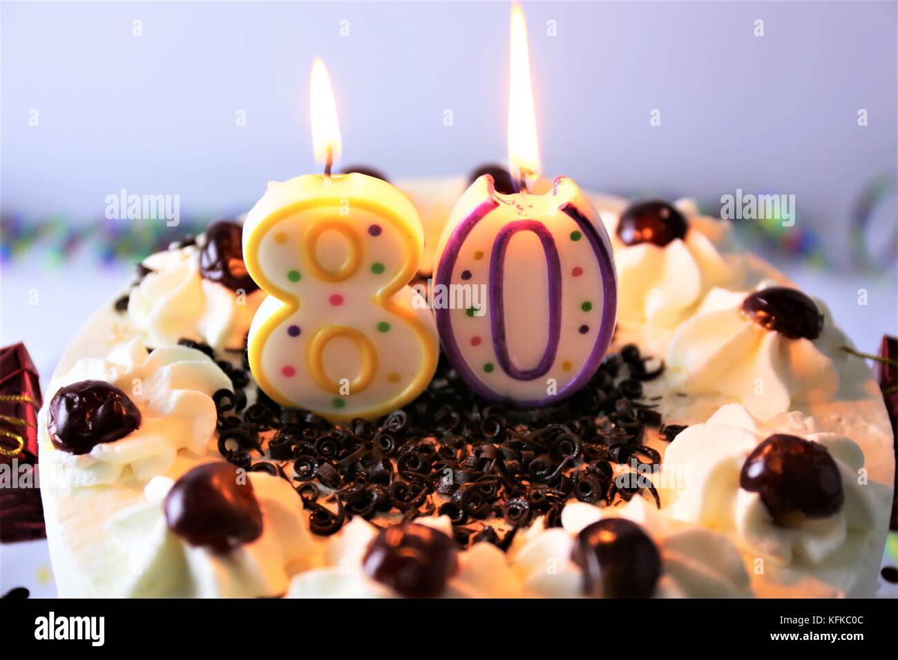 Cake With 80 Candles