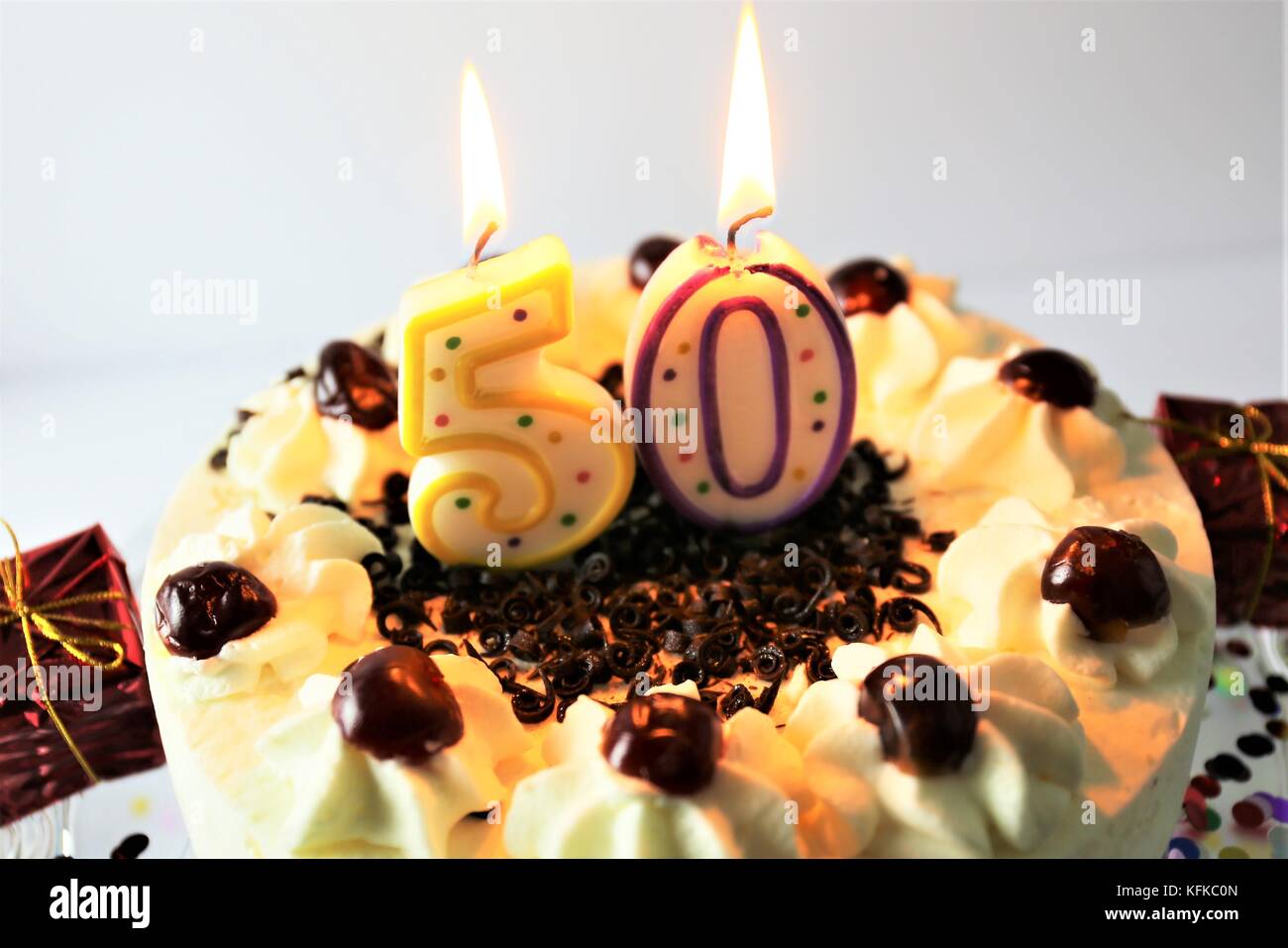 50th Birthday Candle High Resolution Stock Photography and Images - Alamy