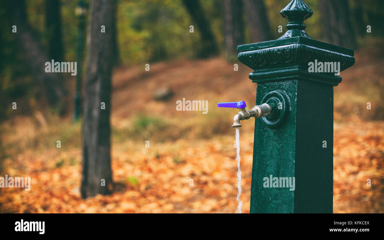 Water tap park faucet hi-res stock photography and images - Alamy
