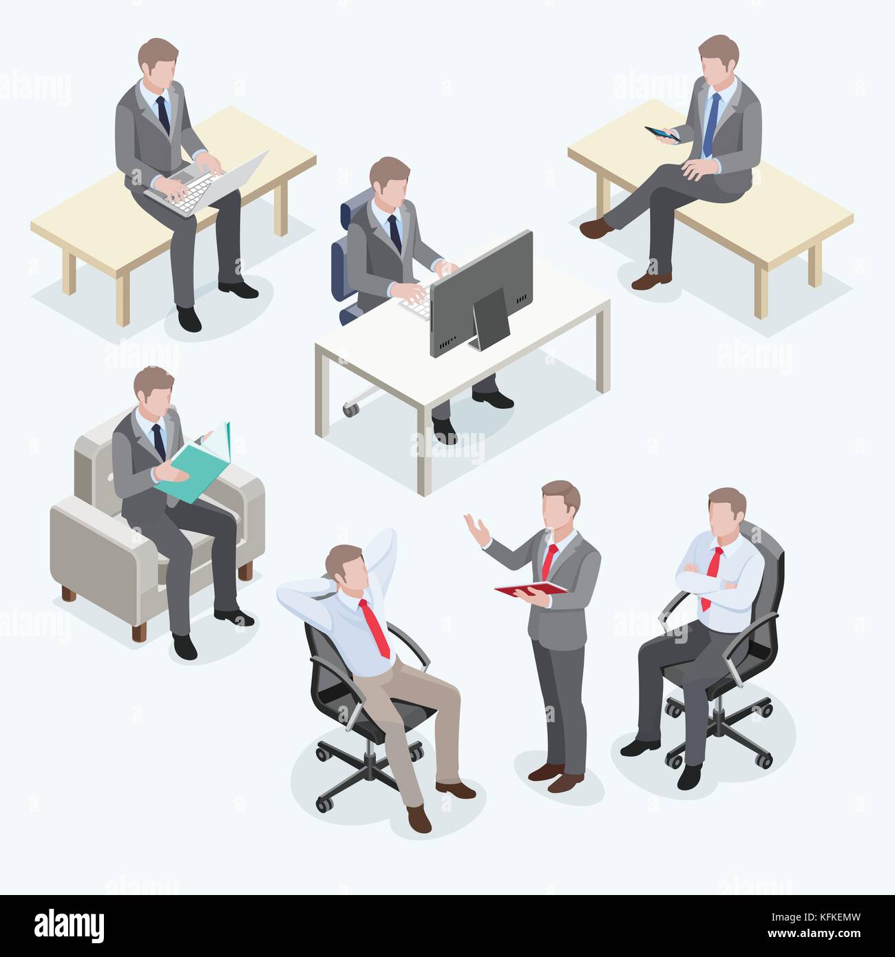 Businessman vector illustrations Stock Vector Image & Art - Alamy
