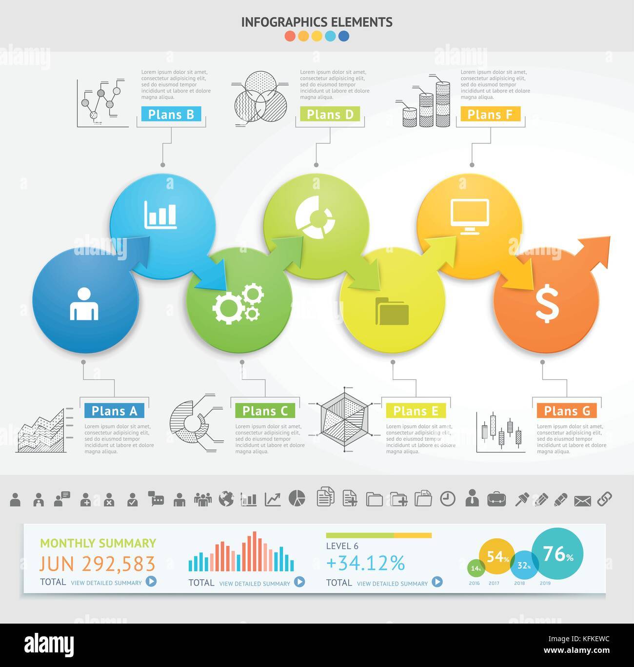 Business Infographics design template. Vector illustration. Can be used ...