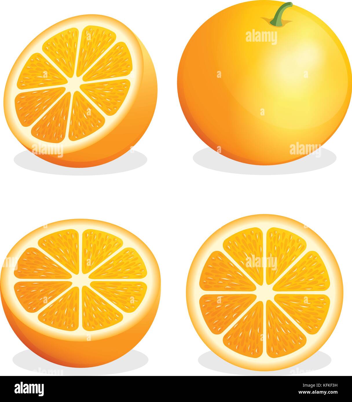 Half orange clipart hi-res stock photography and images - Alamy