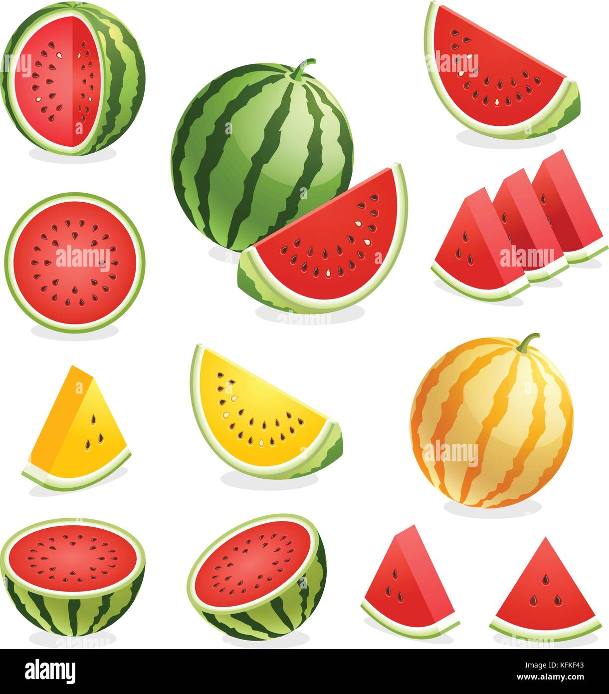 Watermelon. Vector illustration Stock Vector Image & Art - Alamy