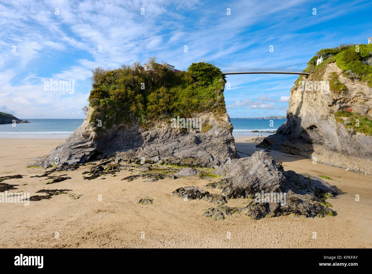 The Island, Towan Beach, Newquay, Cornwall, England, Great Britain ...