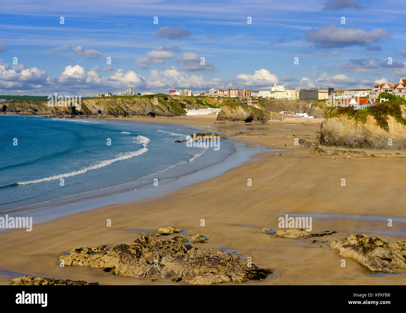 Towan Beach, Newquay, Cornwall, England, Great Britain Stock Photo - Alamy