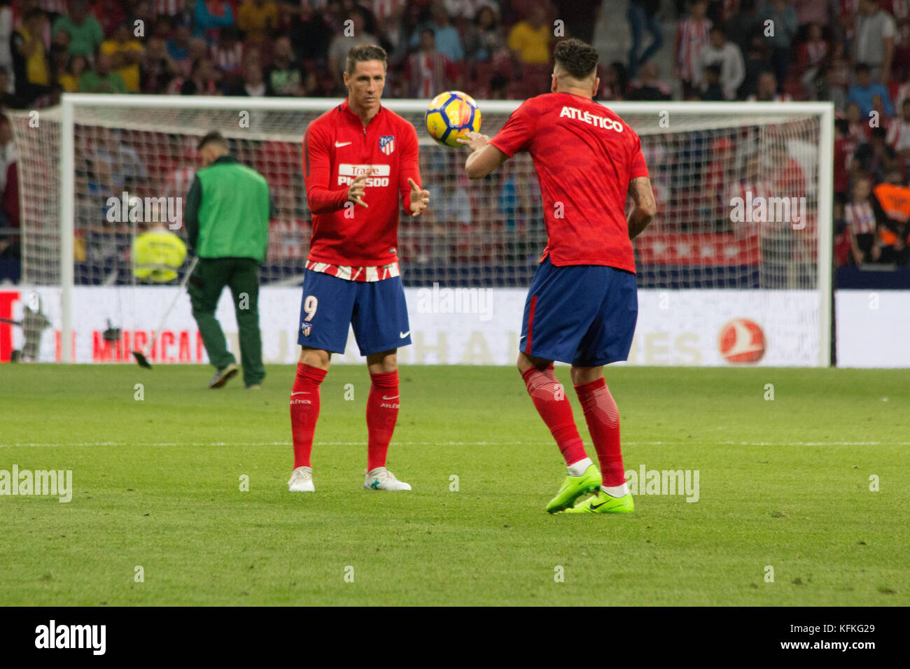 Madrid, Spain. 28th Oct, 2017. Fernando Torres. Draw at 1 in Wanda ...