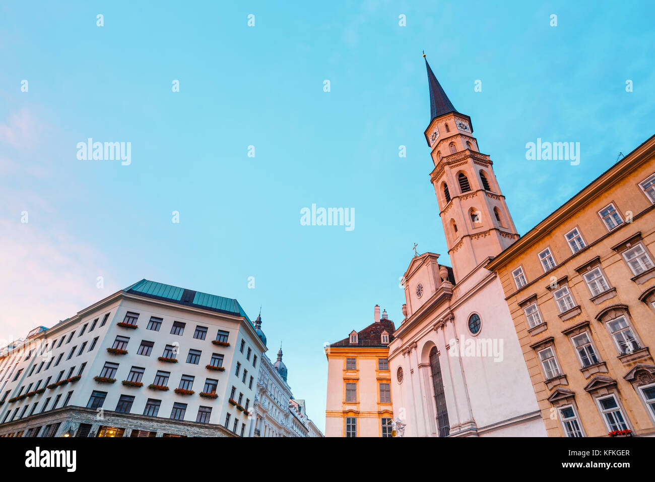 Michaelerplatz Michaelerkirche Wien Vienna Stock Photos ...