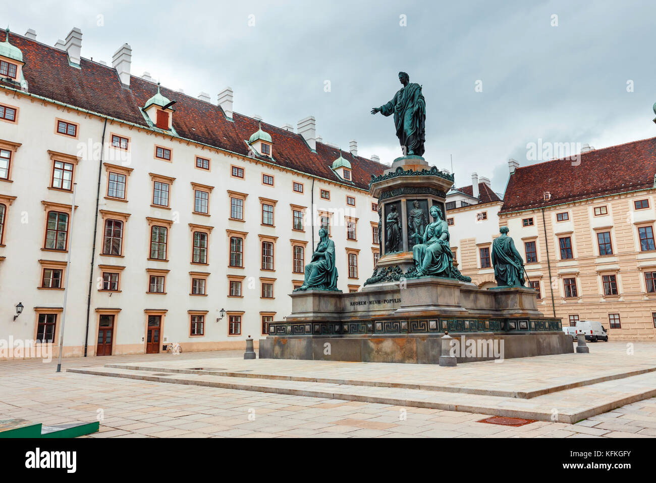 Monument to Emperor Franz I of Austria in the Innerer Burghof in the ...