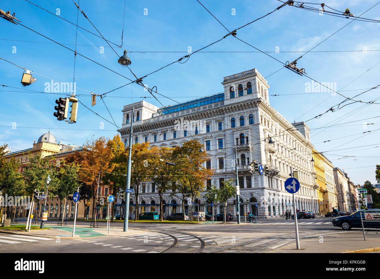 Vienna, Austria - 13 October, 2016: Rush Hour Traffic On Downtown ...