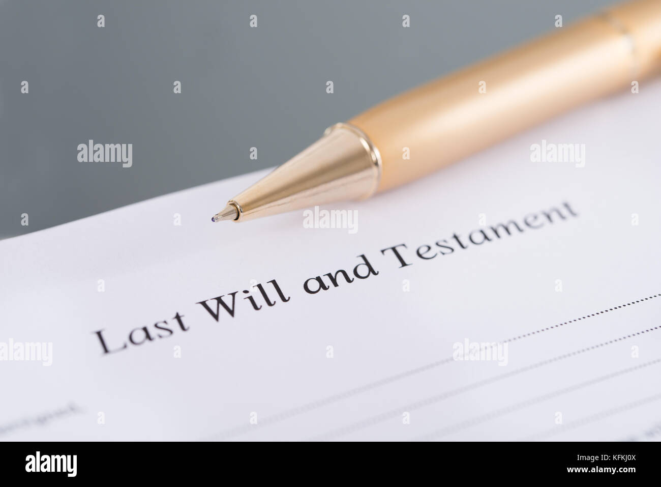 Last will and testament hi-res stock photography and images - Alamy