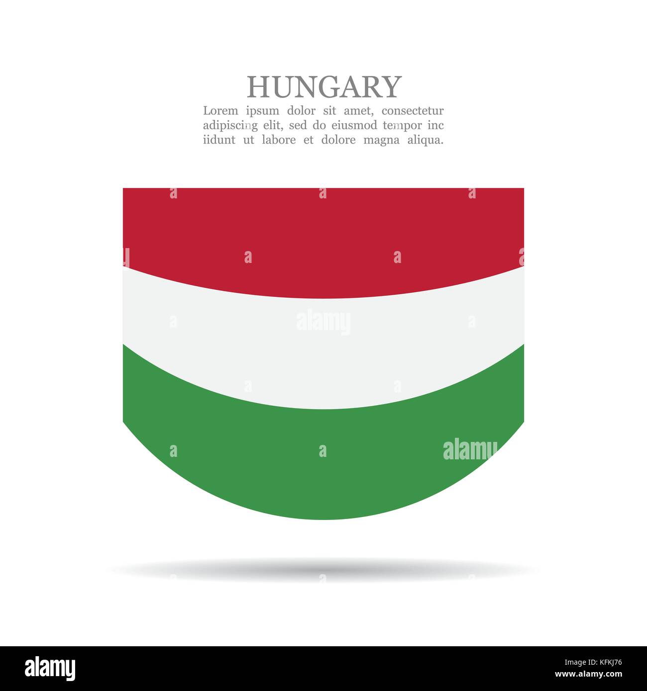 Hungary national flag vector icon Stock Vector Image & Art - Alamy