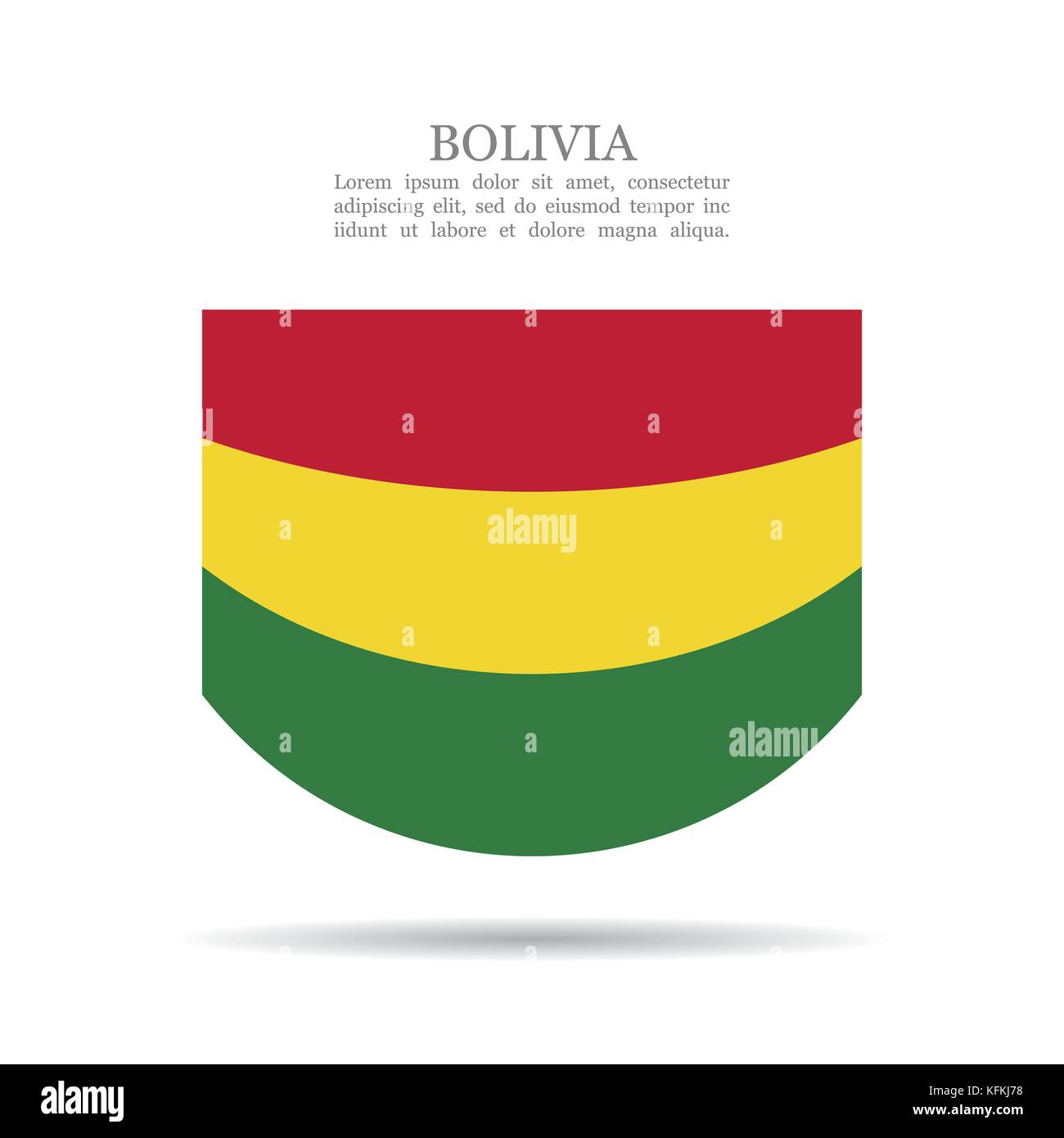 Bolivia national flag vector icon Stock Vector Image & Art - Alamy
