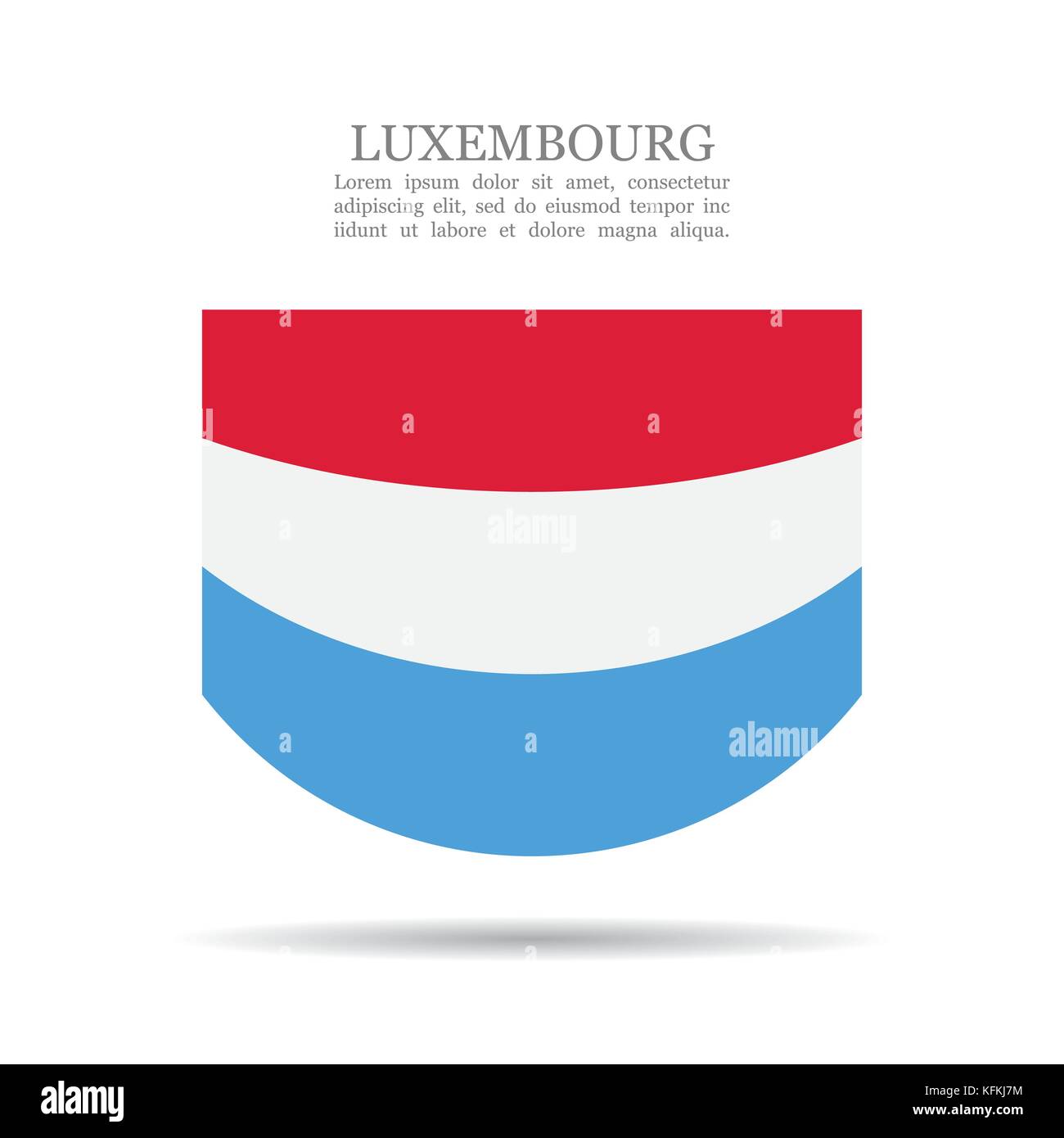 Luxembourg national flag vector icon Stock Vector Image & Art - Alamy