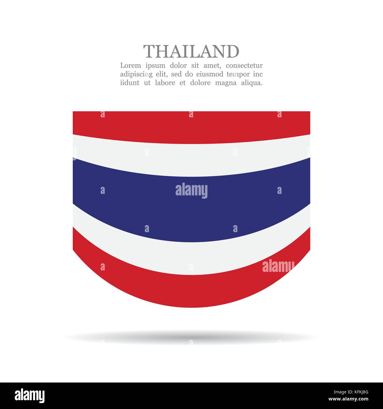 Thailand national flag vector icon Stock Vector Image & Art - Alamy