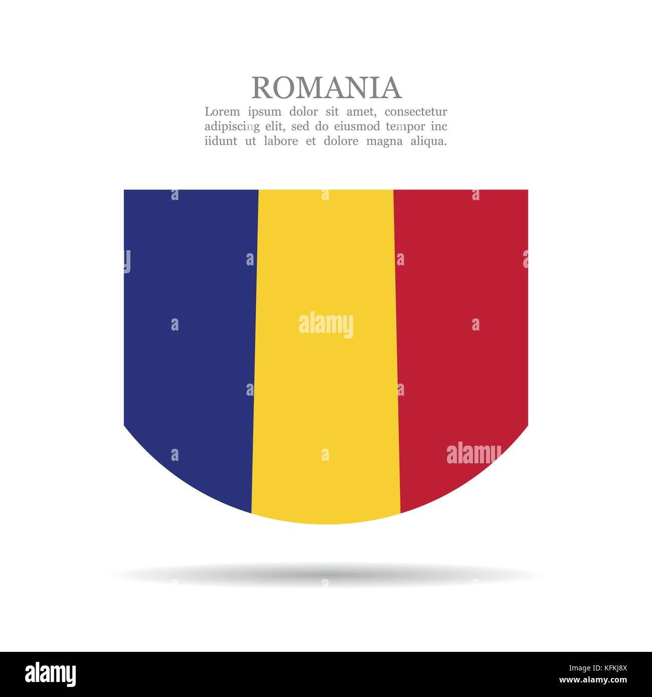 Romania national flag vector icon Stock Vector Image & Art - Alamy