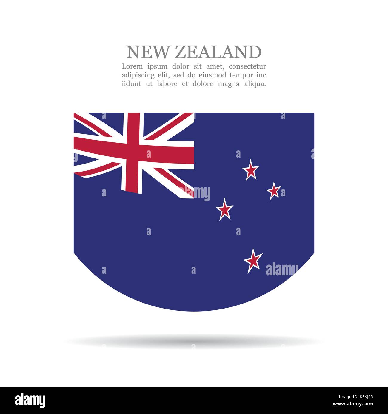 New Zealand national flag vector icon Stock Vector Image & Art - Alamy