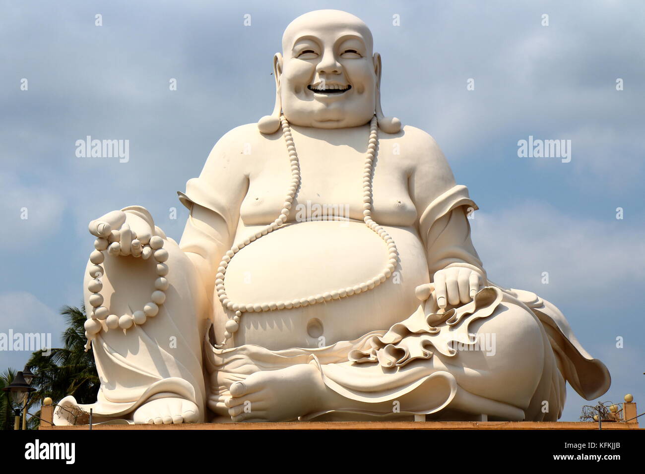 Fat Buddha head Stock Photo - Alamy