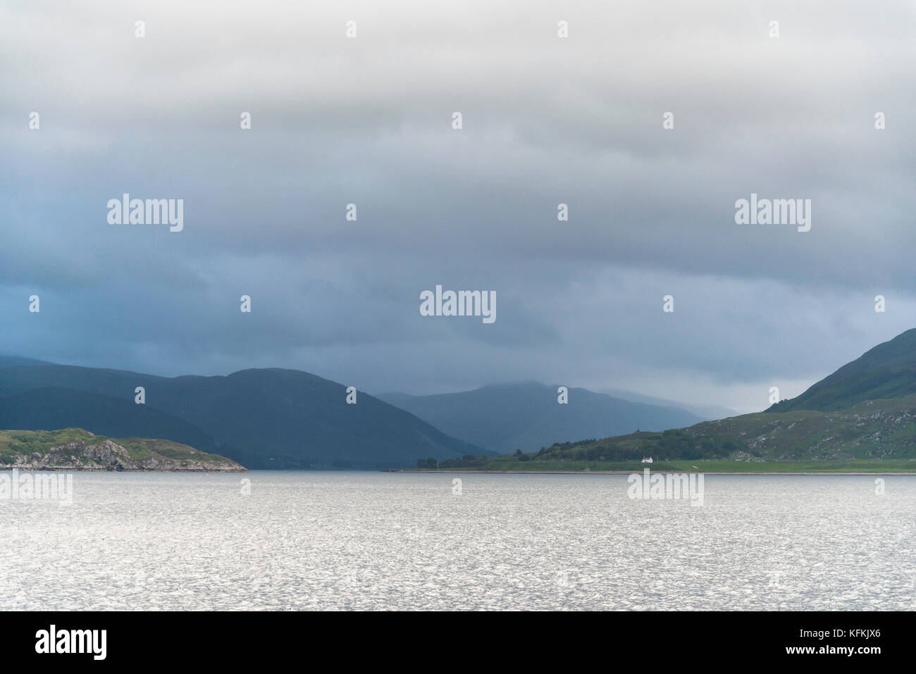 landscape of loch broom and Ullapool area Stock Photo - Alamy
