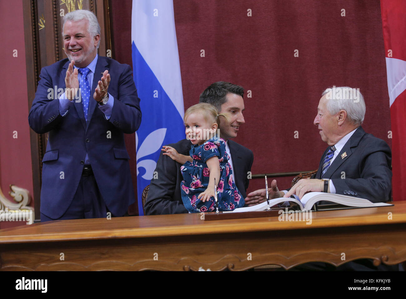 Andre Fortin is sworn in as Ministre des Transports, de la Mobilite ...