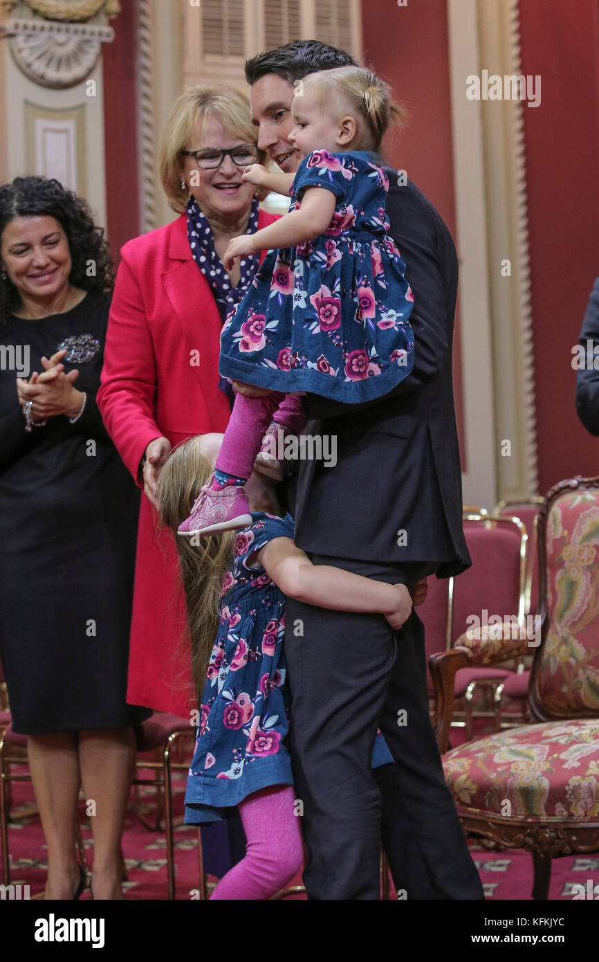 Andre Fortin is sworn in as Ministre des Transports, de la Mobilite ...
