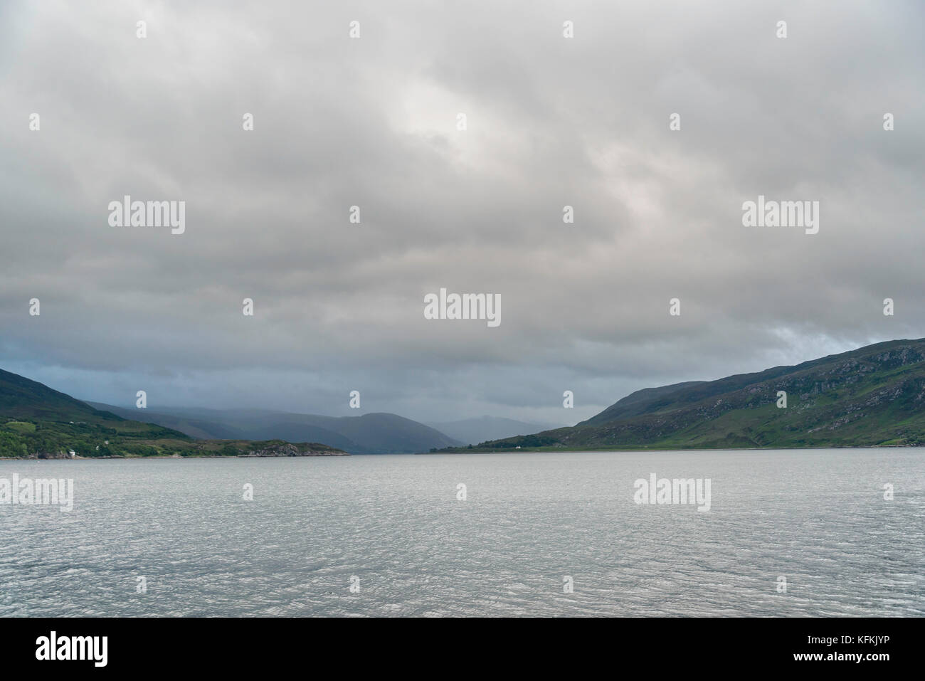 landscape of loch broom and Ullapool area Stock Photo - Alamy