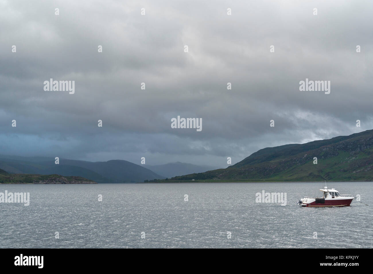 landscape of loch broom and Ullapool area Stock Photo - Alamy
