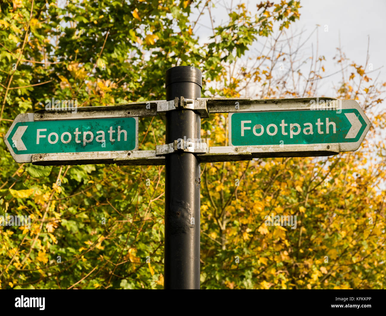 Public Footpath sign Stock Photo - Alamy
