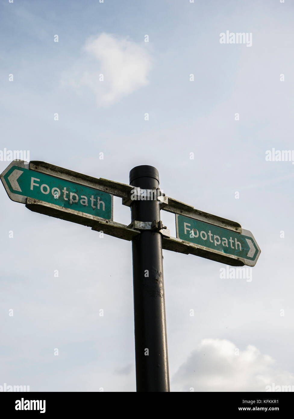 Public Footpath sign Stock Photo - Alamy