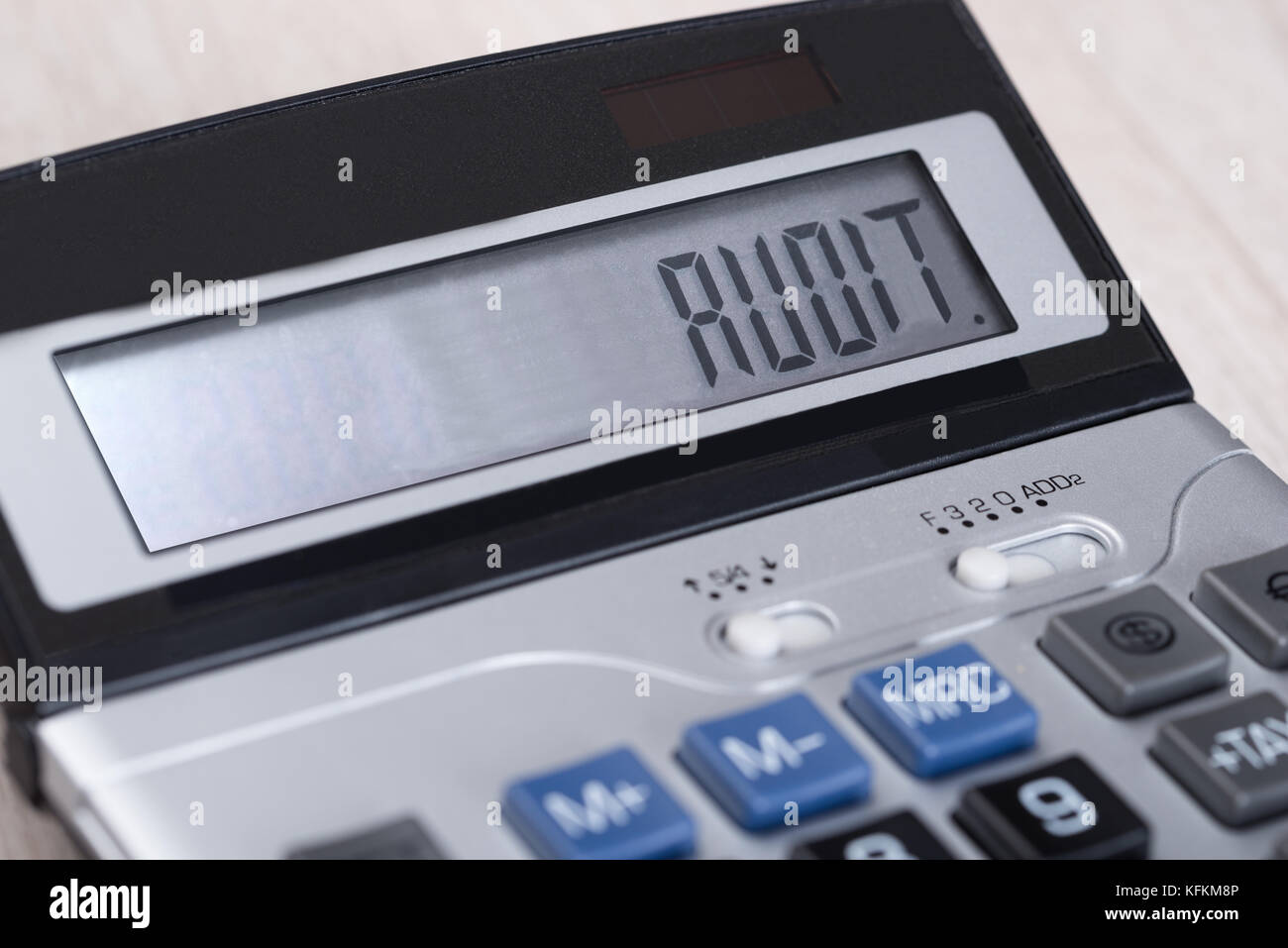 Calculator word on display hi-res stock photography and images - Alamy