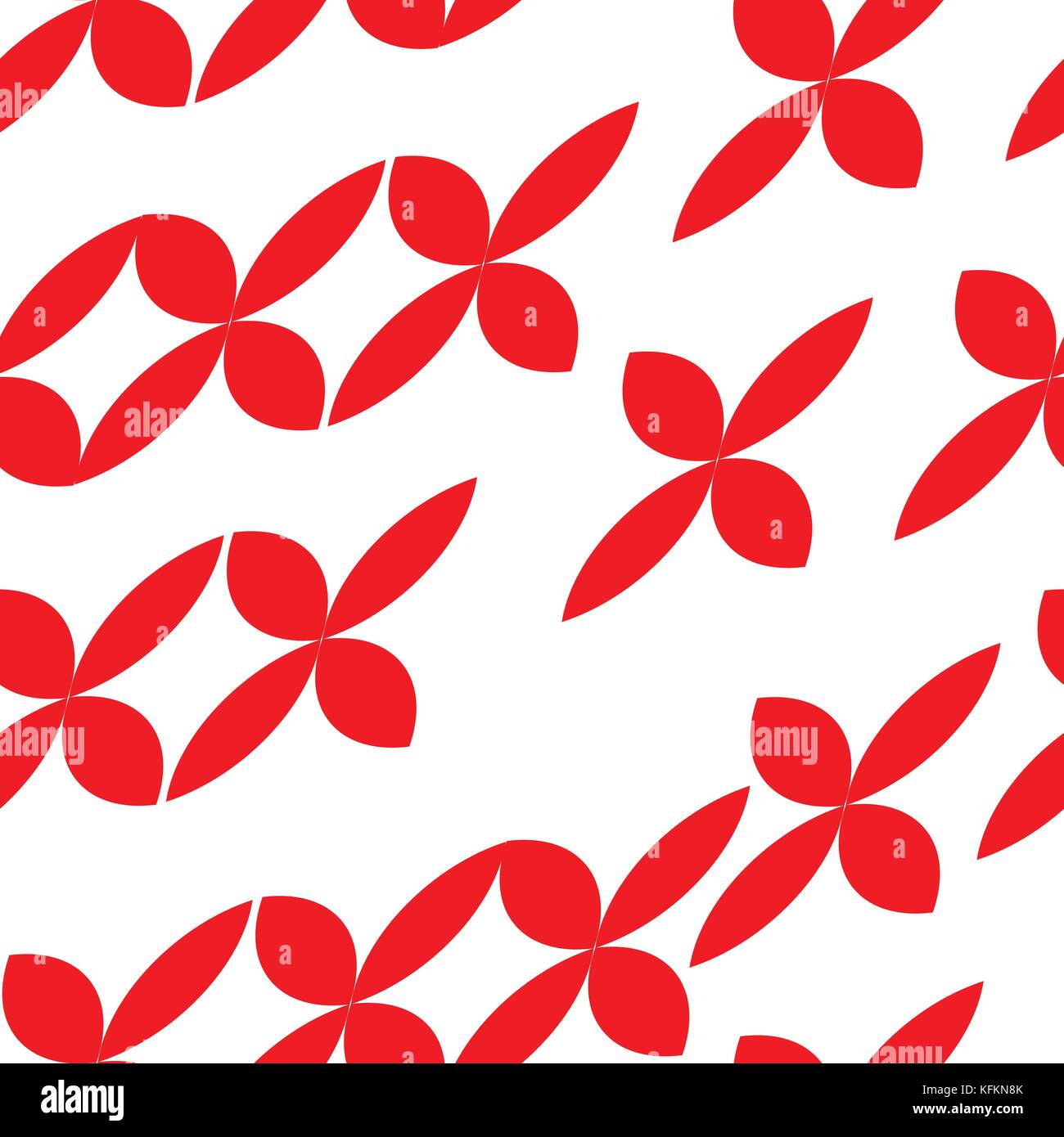 seamless tileable pattern with abstract red shapes Stock Vector Image ...