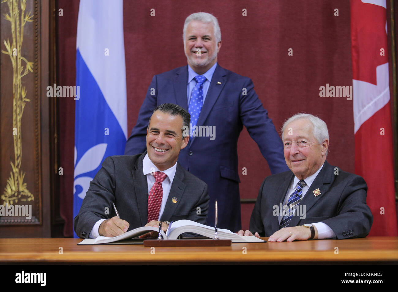 Stephane Billette is sworn in as Ministre responsable des Petites et ...