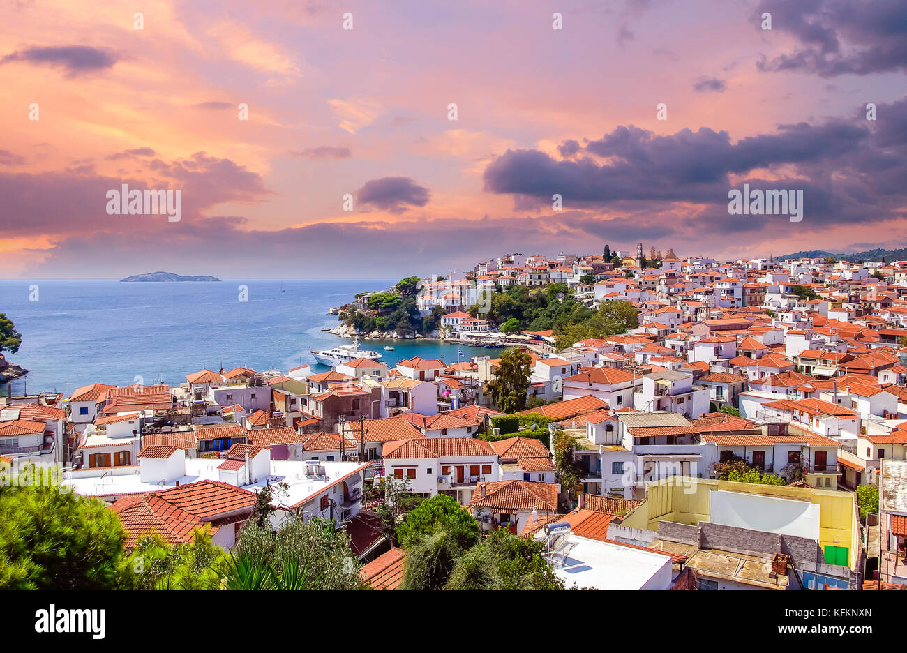 Skiathos town old on greek hi-res stock photography and images - Alamy
