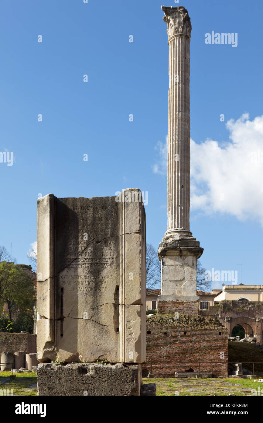 Roman Forum (Latin: Forum Romanum, Italian: Foro Romano), Rome, Italy ...