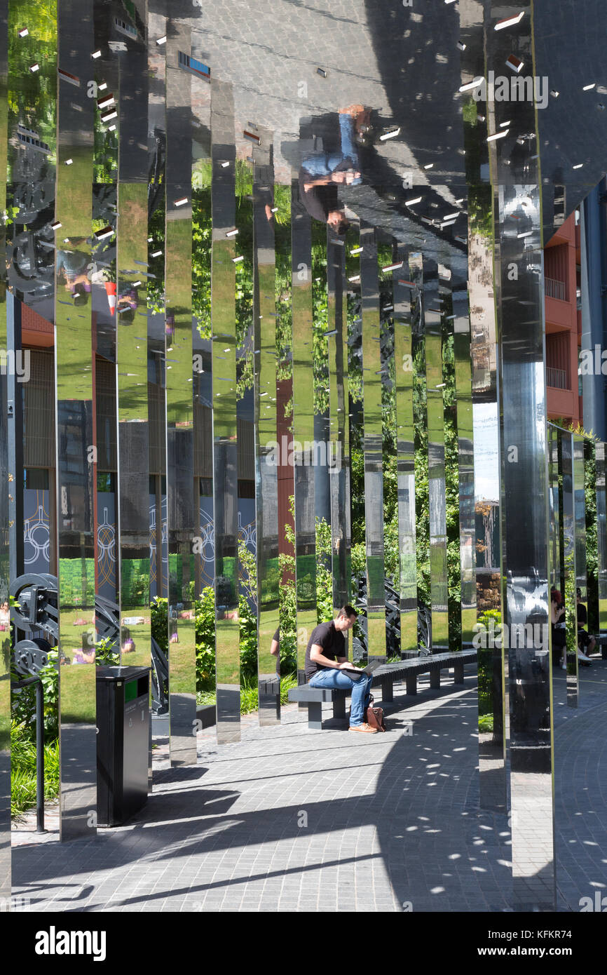 Gasholder Park, KIng's Cross, London, UK Stock Photo - Alamy