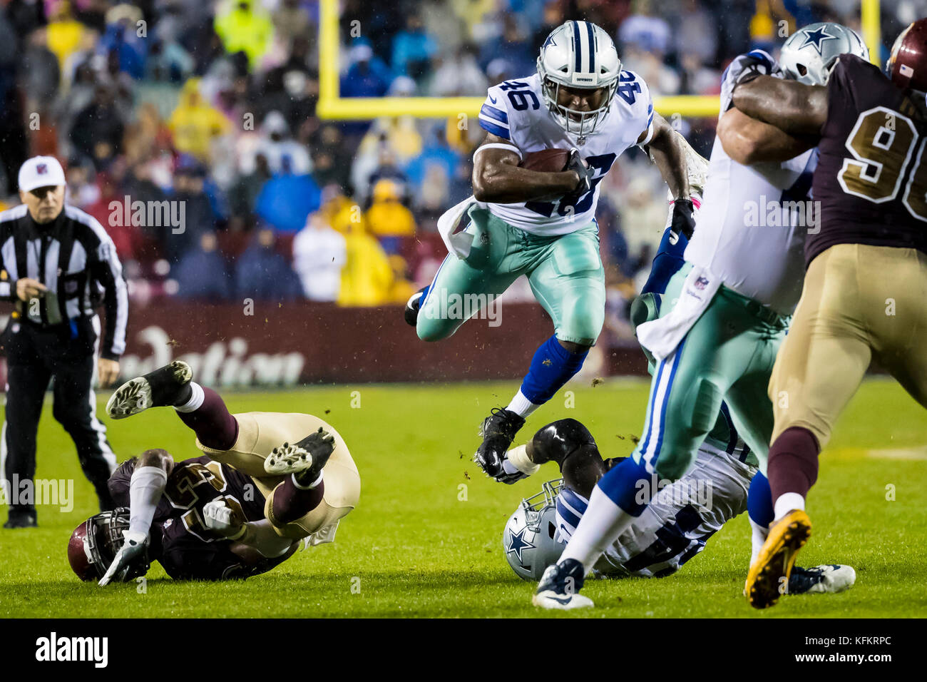 College Park, Maryland, USA. 28th Oct, 2017. Dallas Cowboys running ...