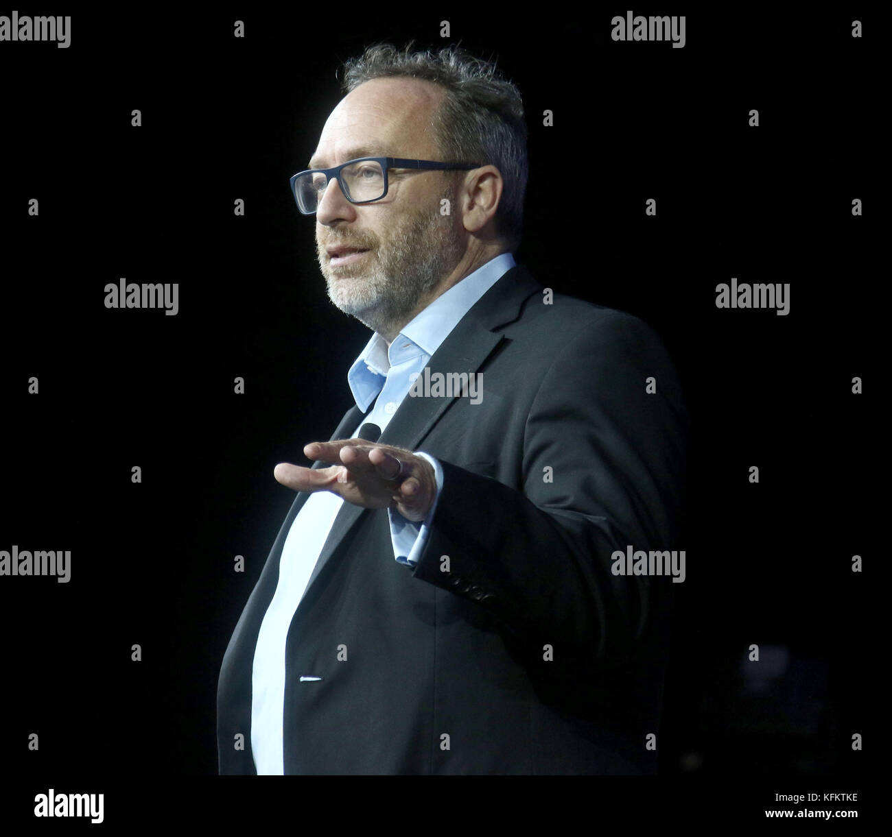 Queens, New York, USA. 28th Oct, 2017. Founder of Wikipedia JIMMY WALES ...