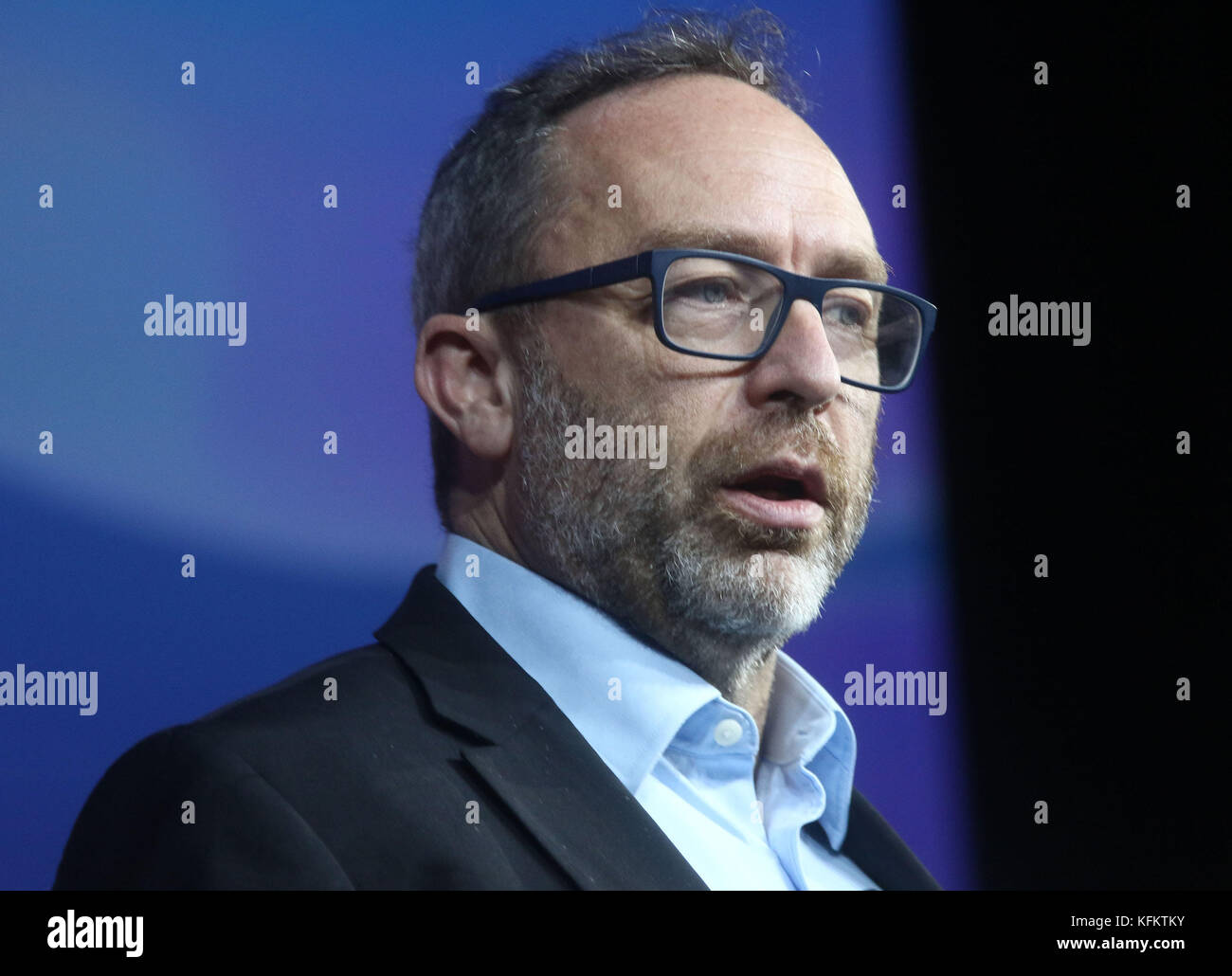Queens, New York, USA. 28th Oct, 2017. Founder of Wikipedia JIMMY WALES ...
