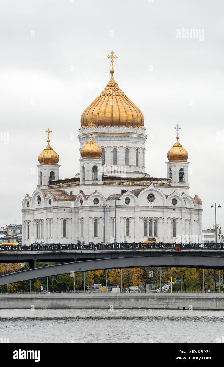 The Cathedral of Christ the Saviour, photographed in Moscow, 14 October ...