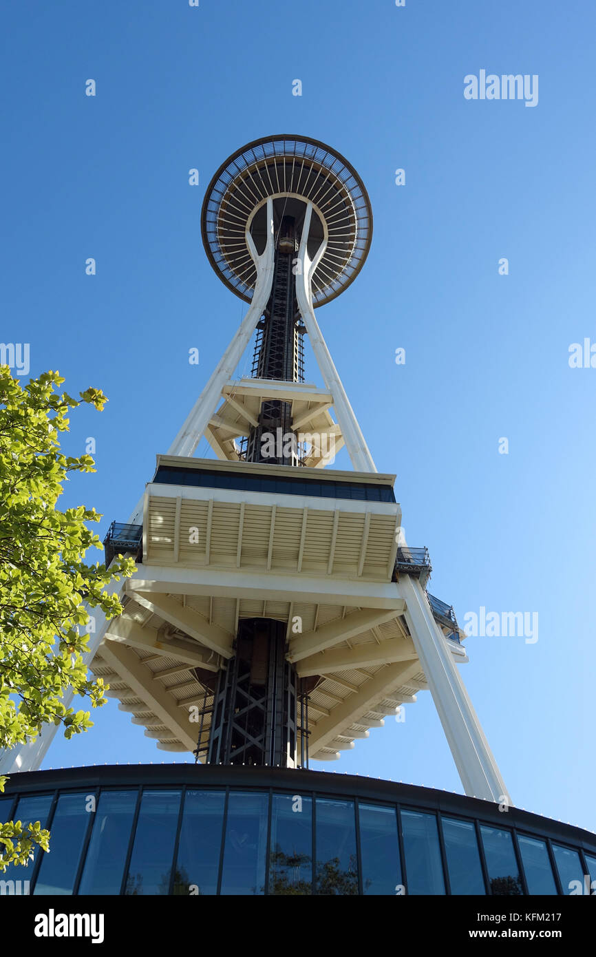 The viewing tower "Space Needle" can be seen in Seattle, i September ...