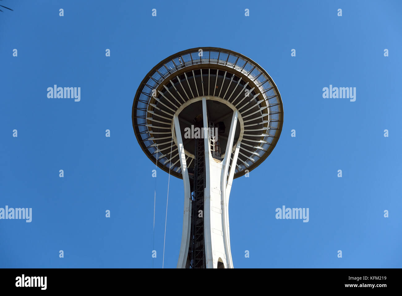 The viewing tower "Space Needle" can be seen in Seattle, i September ...